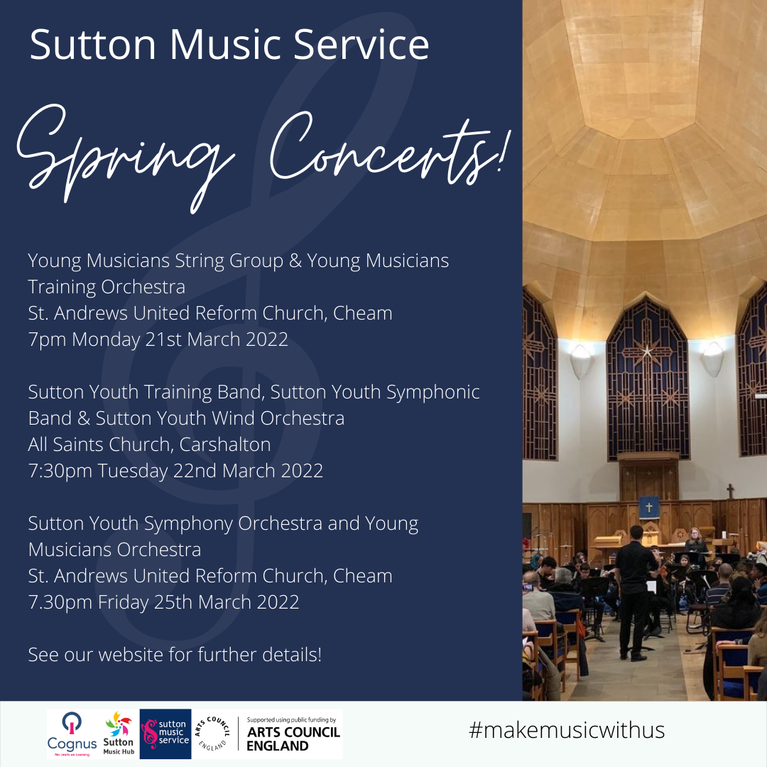 Book Now for our Spring Concerts! - Sutton Music Trust