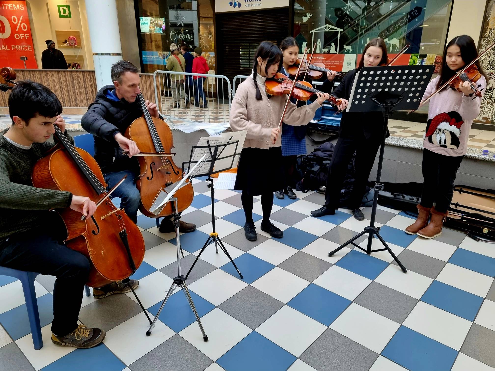 Christmas Busking - Sutton Music Trust